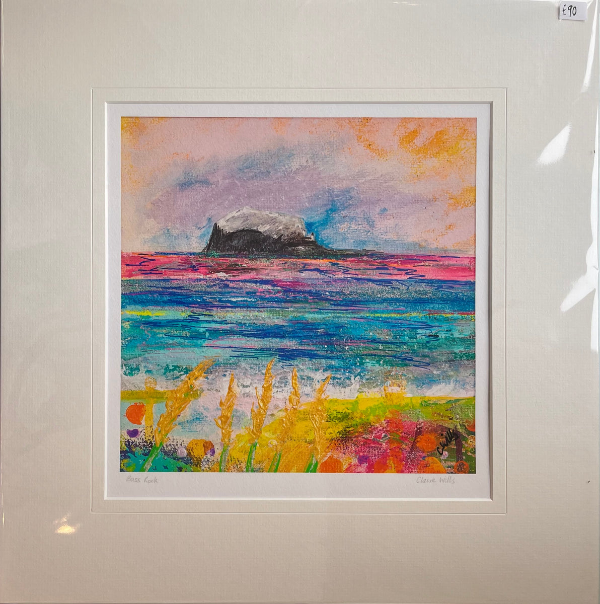 Claire Wills 'Bass Rock' – Sproson Gallery & Framer St Andrews